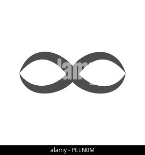 Infinity symbol loop. Figure 8 icon, eternity logo sign in original ...
