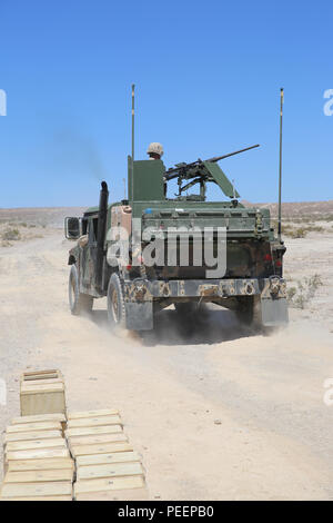 3rd LAAD Battalion Marines operate Humvees and fire Stinger missiles ...