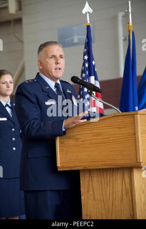 Maj. Gen. John C. Flournoy, Jr., (center) commander, 4th Air Force, Air ...