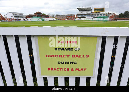 Somerset County Cricket Club signage during Somerset CCC vs Essex CCC ...