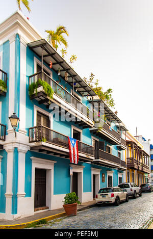 Old San Juan street scenes in Puerto Rico Stock Photo - Alamy