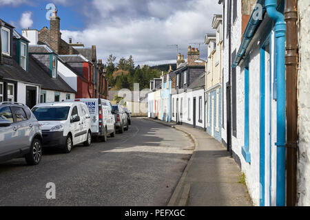 A bright and sunny morning in Moffat Main Street with the Moffat Ram in ...