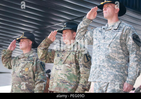 Command Sgt. Maj. Scott Peare (left), former command sergeant major of ...