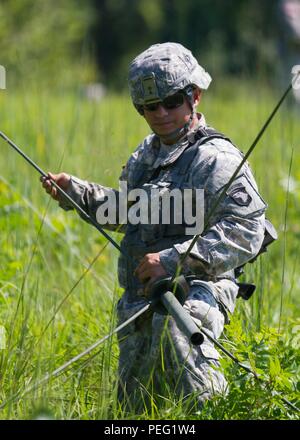 Spc. David Overman, communications specialist, 58th Signal Company ...