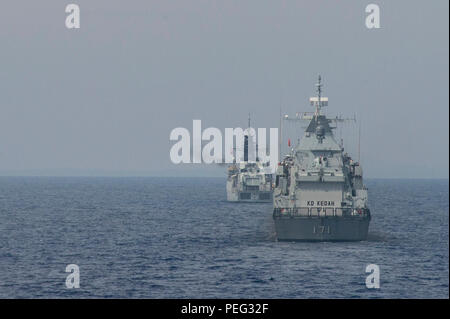KD Jebat (F 29) Lekiu-class guided missile frigate serving in the Royal ...