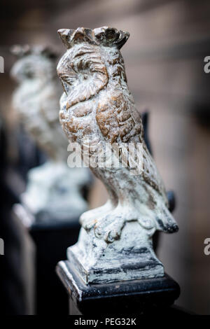 Owls Outside Leeds City Library. West Yorkshire. England Stock Photo ...