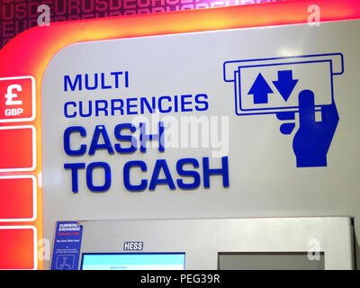multi currency exchange atm machines Stock Photo - Alamy