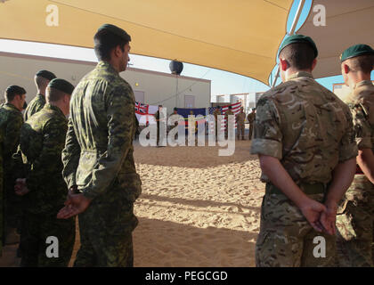 Service members with the 1st Canadian Mechanized Brigade Group, British ...