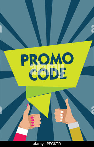 Handwriting text writing Promo Code. Conceptual photo digital numbers ...