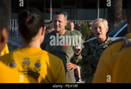 Maj. Gen. Michael Rocco, left, commanding general of 3rd Marine ...