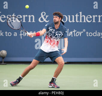 August 15, 2018 - Mason, Ohio, USA - Novak Djokovic (SRB) in action ...