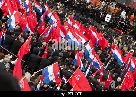 Mario Abdo Benítez and flag of Paraguay Stock Photo - Alamy
