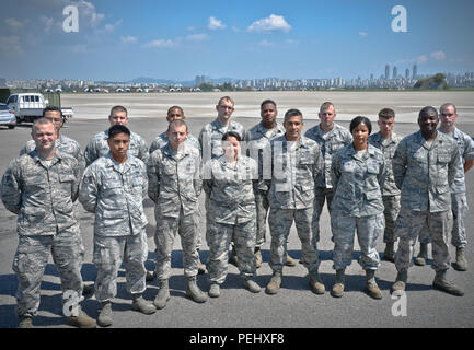 Airmen from the 644th Combat Communications Squadron, Andersen Air ...