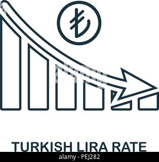 Currency Crisis icon. Monochrome sign from economic crisis collection ...