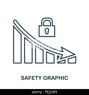 Safety Decrease Graphic icon. Mobile app, printing, web site icon. Simple element sing ...