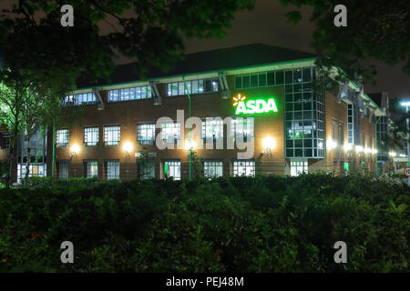 Asda Head Office in Leeds city centre, West Yorkshire UK. Asda's Head ...