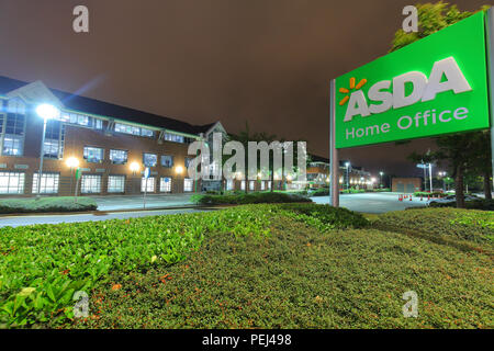Asda Head Office in Leeds city centre, West Yorkshire UK. Asda's Head ...