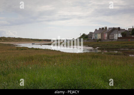 The coastal village of Malltraeth on Anglesey Stock Photo - Alamy