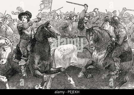 The Battle of Edgehill First English Civil War Kineton 1642 King Stock ...