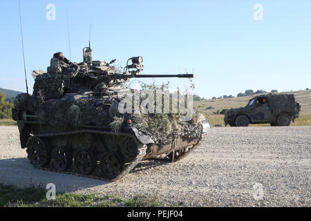 German Wiesel 1A1 MK armored fighting vehicles of 6th Company, 31st ...