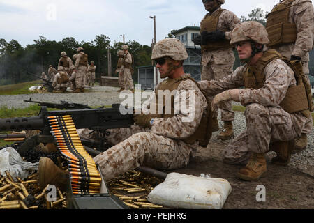 Lt. Col. Jeremy S. Winters, left, and Gunnery Sgt. Clifford Bowen ...