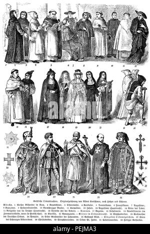 Spiritual knights, orders of monks: Stephen's Order, Teutonic Knights ...