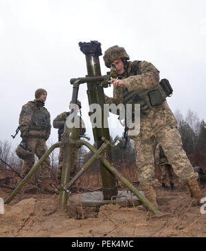 U.S. Army Paratroopers from the Mortar Platoon with Company A, 2nd ...
