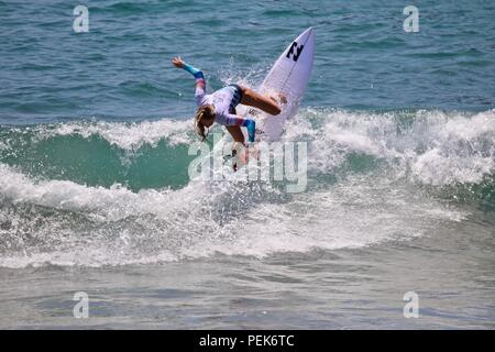 Macy Callaghan competing in the us open of surfing 2018 Stock Photo - Alamy