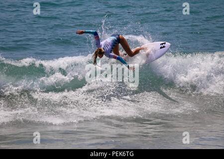 Macy Callaghan competing in the us open of surfing 2018 Stock Photo - Alamy