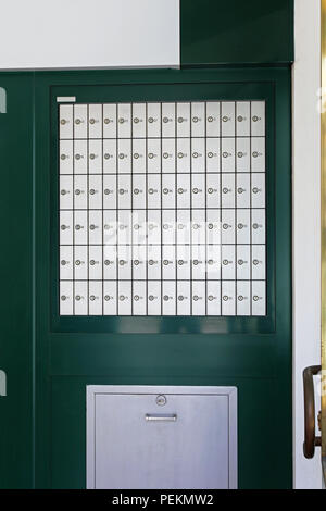 Bank of PO boxes Stock Photo - Alamy