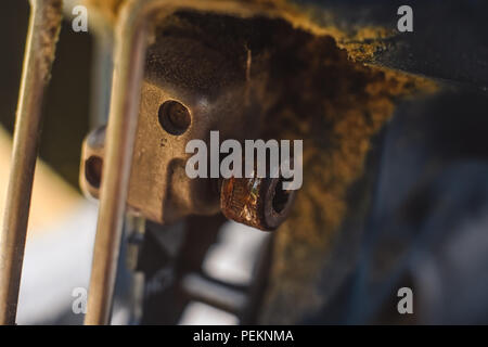 electric saw to cut the macrophotography strap Stock Photo - Alamy