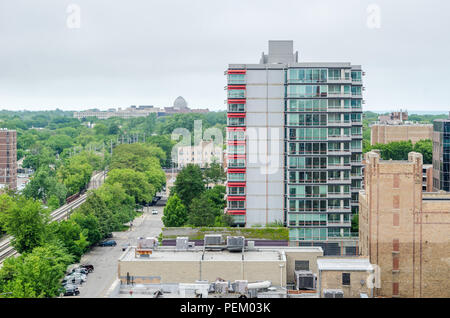 Optima Horizons in Evanston designed by David Hovey Stock Photo - Alamy