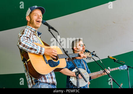 Singer songwriter Scott Cook performing at Canmore Folk Music Festival ...