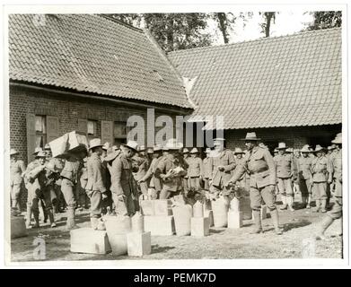 [9th] Gurkhas drawing rations at a French farm house [St Floris, France ...