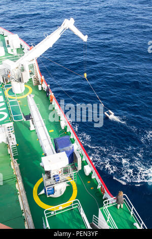 Neuston net tows from a research vessel is a sampling technique to ...