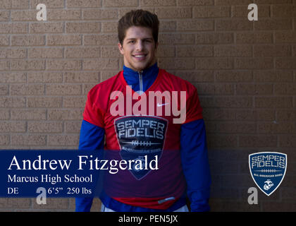 Andrew Fitzgerald, football player for Marcus High School, was selected ...