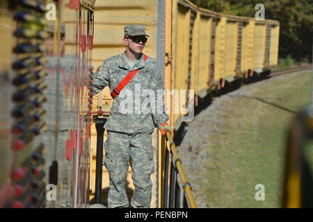 U.S. Army Reserve railway operations crewmembers of the 757th ...