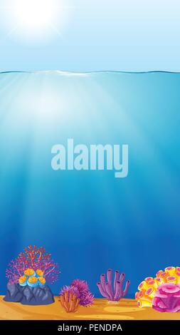 Beautiful deep ocean template Stock Vector Image & Art - Alamy