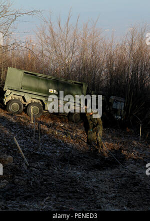 German Army Armored Recovery Vehicle ARV Bergeleo Snow Disaster 78 / 79 ...