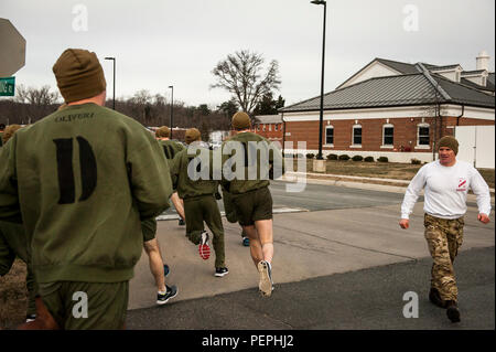 Marine Officer Candidates from Charlie and Delta Company attending ...