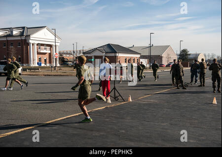 Marine Officer Candidates from Charlie and Delta Company attending ...