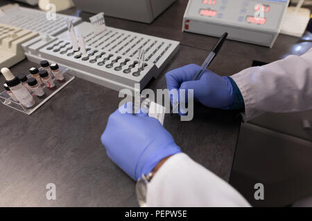 People Working At Laboratory of Blood Bank Stock Photo - Alamy