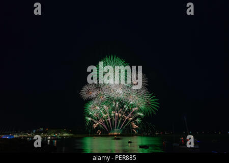 Thousands gather to watch the National Firework Champiomships held on ...