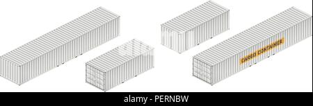 Warehouse top view isometric design concept with storage buildings ...