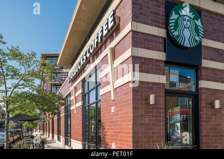 Starbucks Coffee store exteriors in Manchester city centre UK Stock ...