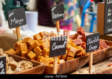 Traditional British Fudge on sale at a confectionary stall in London's ...