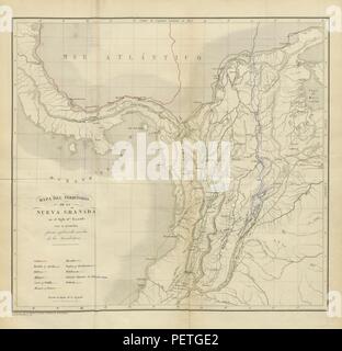 Map Nueva Granada Stock Photo - Alamy