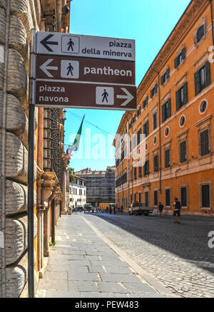 Street sign in Rome, Italy Stock Photo - Alamy