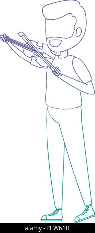 man playing fiddle character Stock Vector Image & Art - Alamy