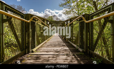 View at the Jackfield & Coalport Memorial Bridge in Coalport ...